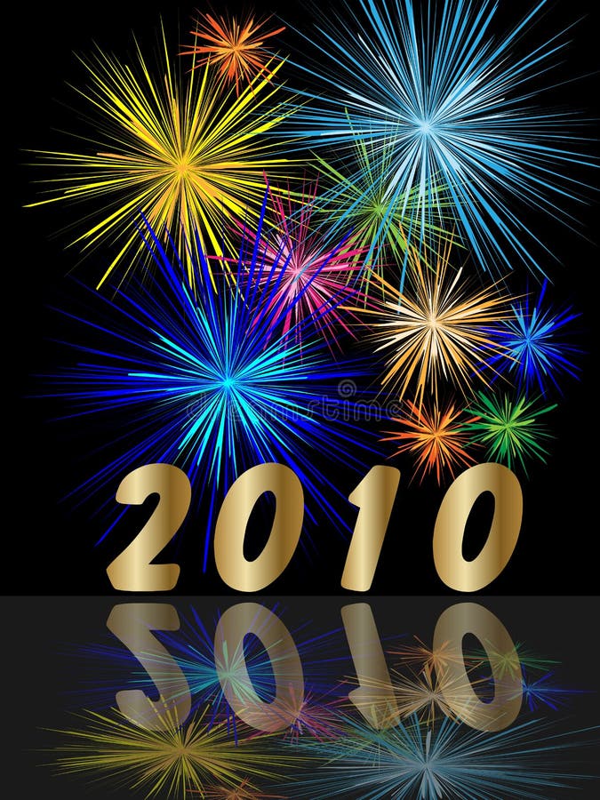 Year 2010 stock vector. Illustration of year, elegant - 11272675