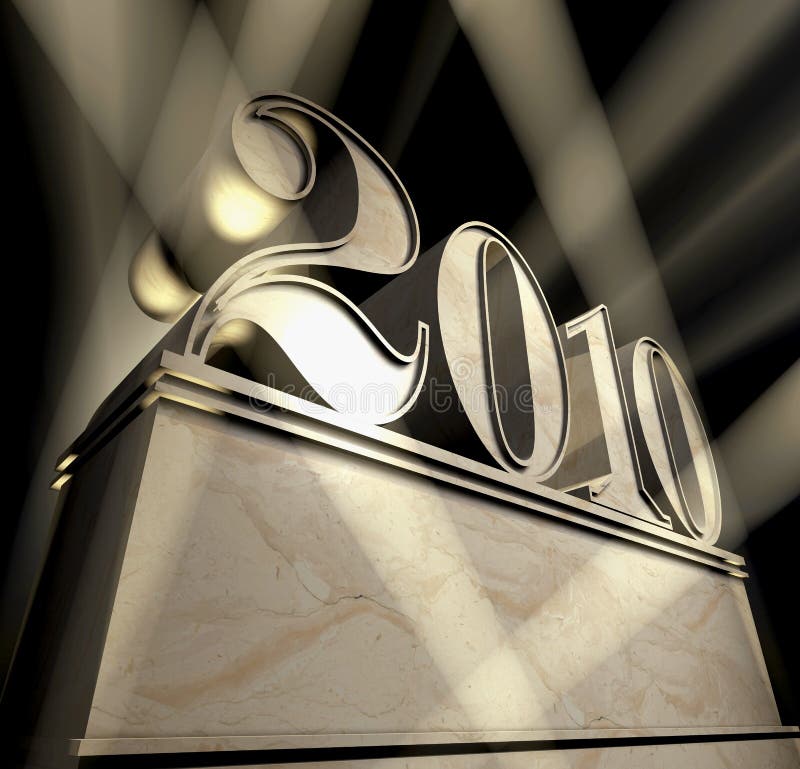 Year 2010 stock image. Image of anniversary, success - 13386989