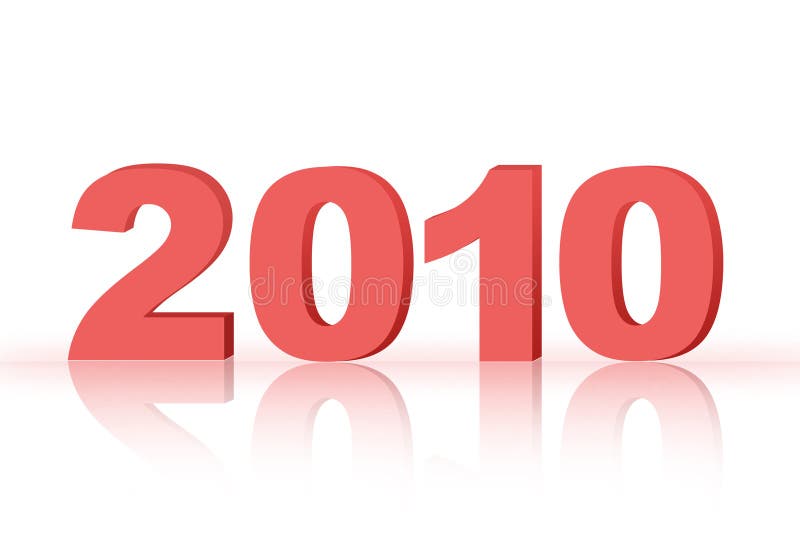 Ten New Year S Backgrounds with Number 2010 Stock Illustration ...