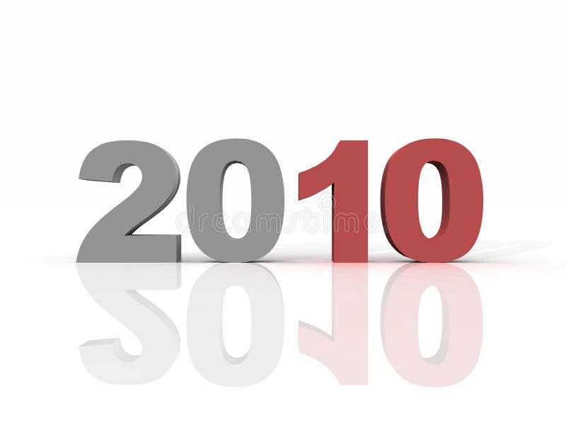 New 2010 year numbers. stock illustration. Illustration of holiday ...