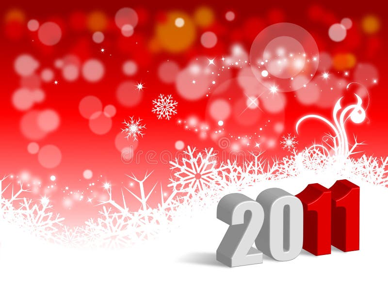 Year 2011 stock illustration. Illustration of shiny, holiday - 17339649