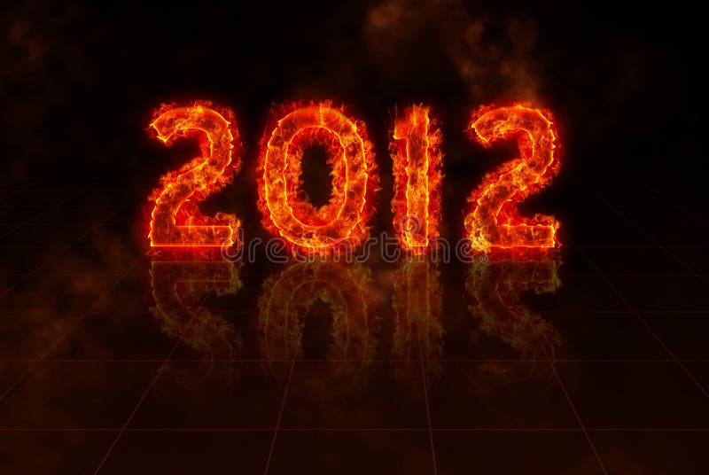 Year: 2012 stock illustration. Illustration of burning - 12863406