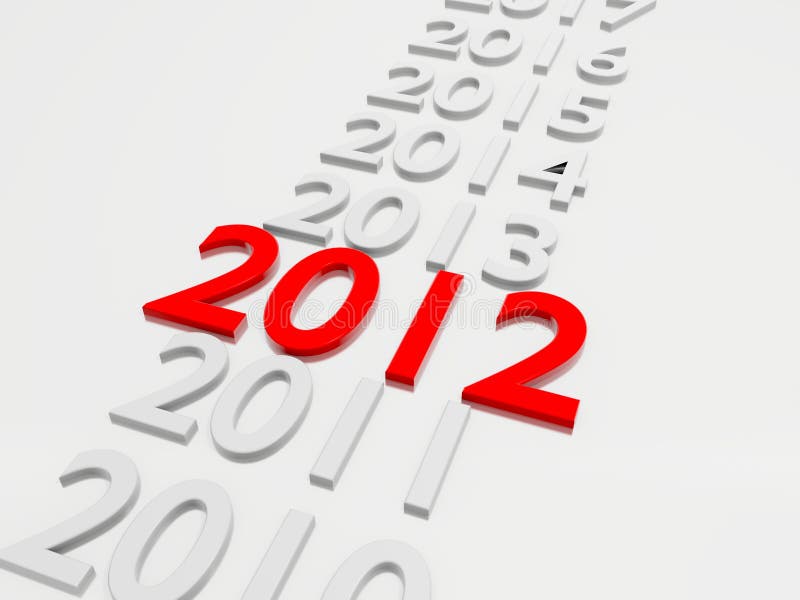New Year 2012 stock illustration. Illustration of celebrating - 17690416