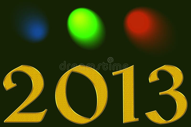 Year 2013. stock illustration. Illustration of celebration - 28470358