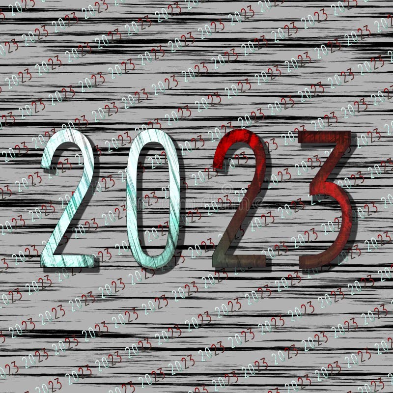 Year number 2023 stock illustration. Illustration of sign - 238117959