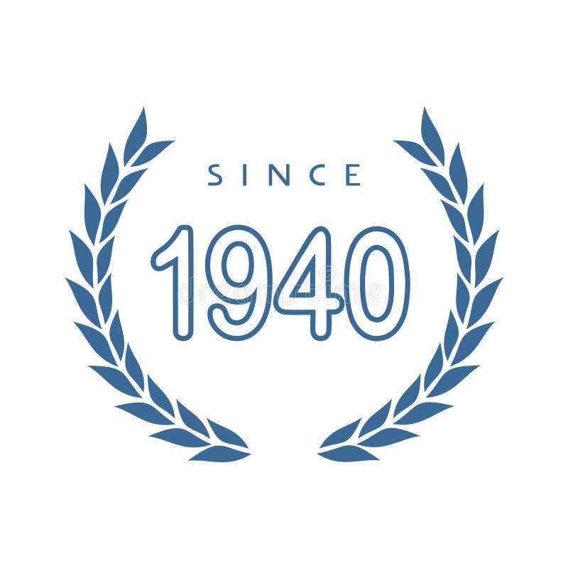 Since 1940 Year Anniversary Celebration Stock Vector - Illustration of ...