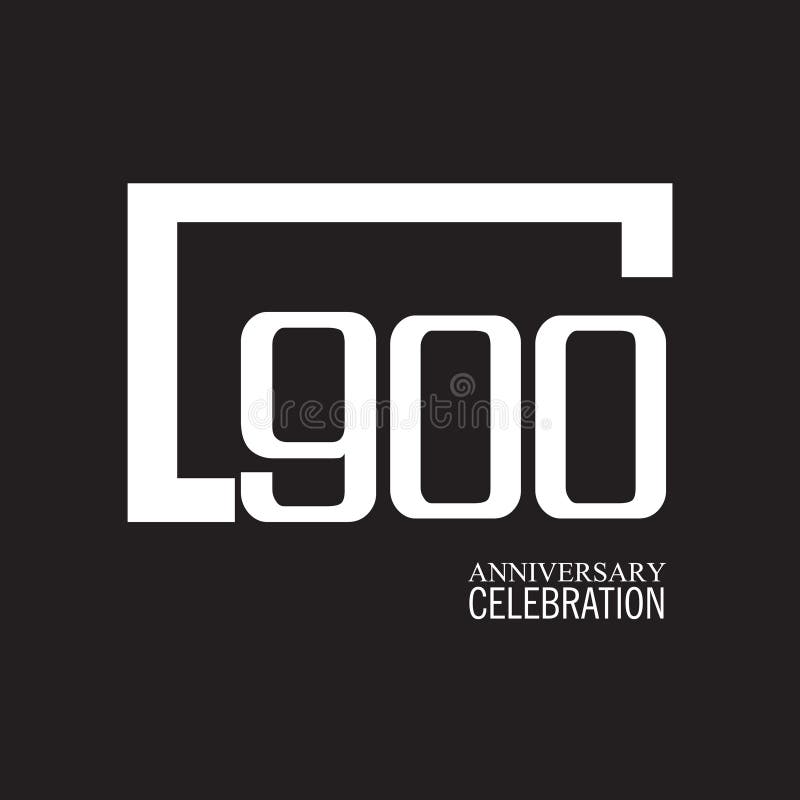 900 YEAR ANNIVERSARY CELEBRATION VECTOR DESIGN TEMPLATE ILLUSTRATION ...