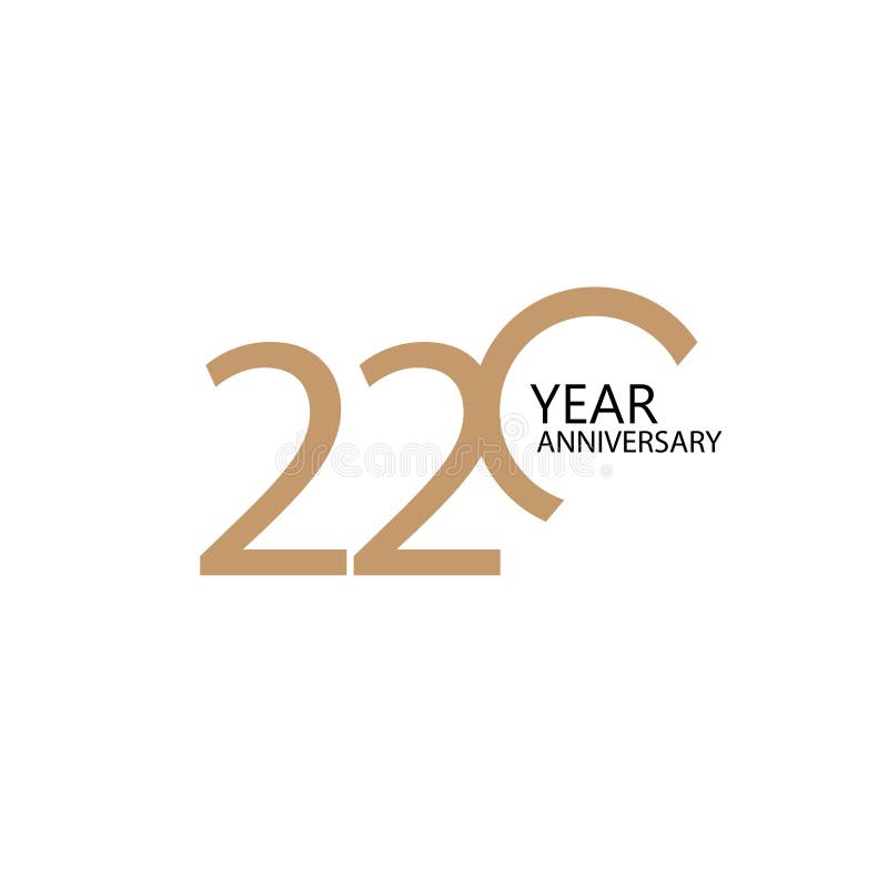 220 Year Anniversary Celebration Vector Template Design Illustration ...