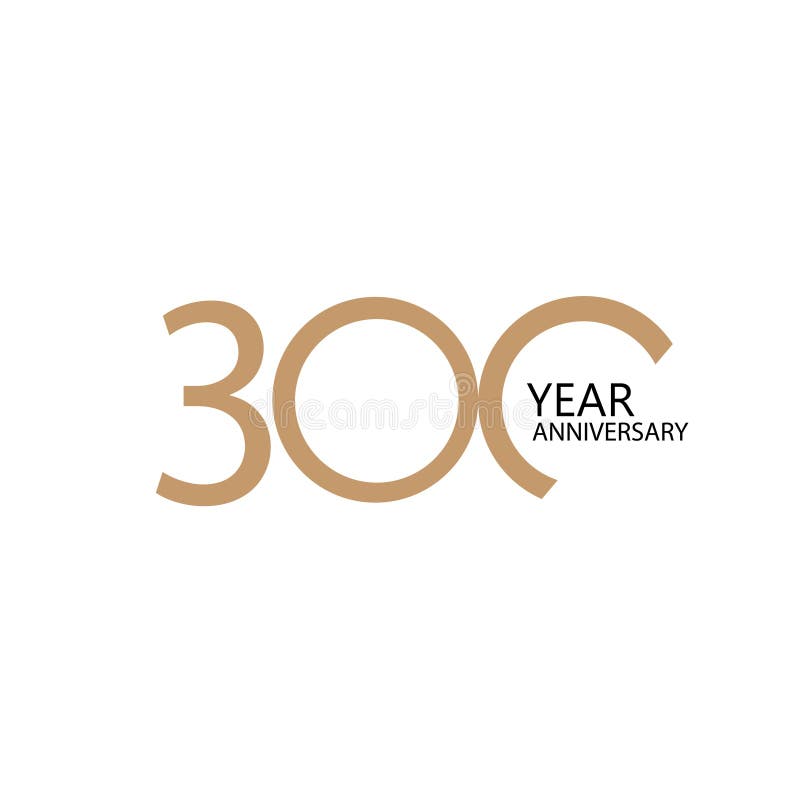 300 Year Anniversary Celebration Vector Template Design Illustration ...