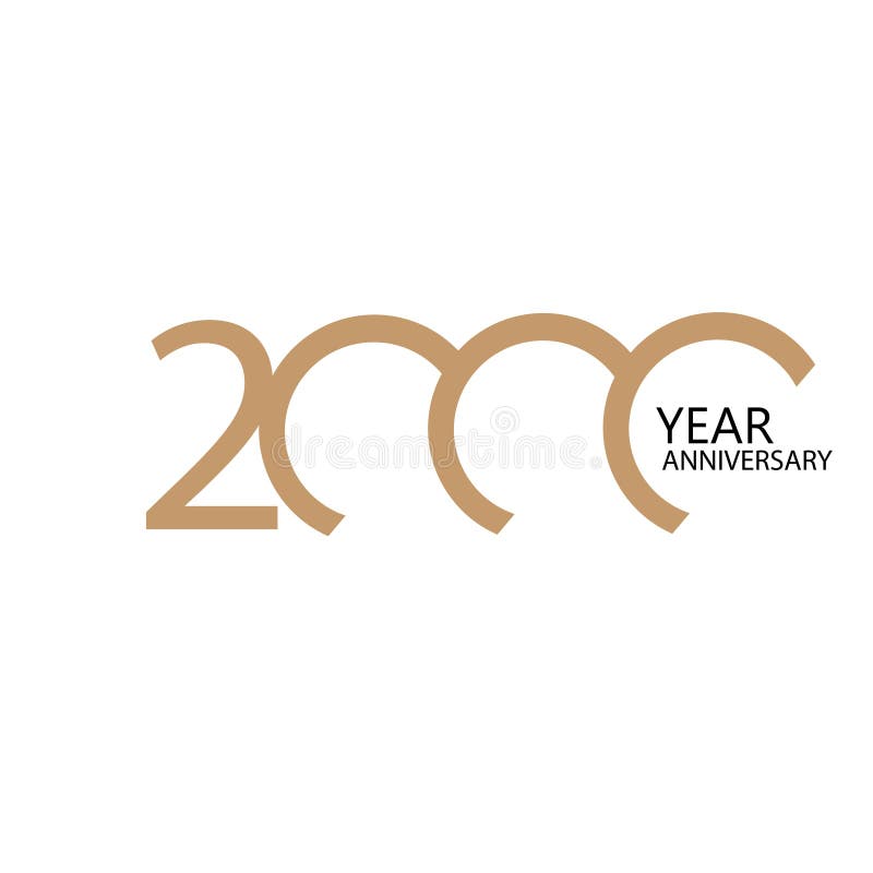 2000 Year Anniversary Celebration Vector Template Design Illustration ...
