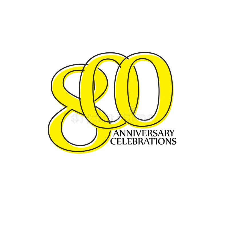 800 Year Anniversary CELEBRATIONS Vector Template Design Illustration ...