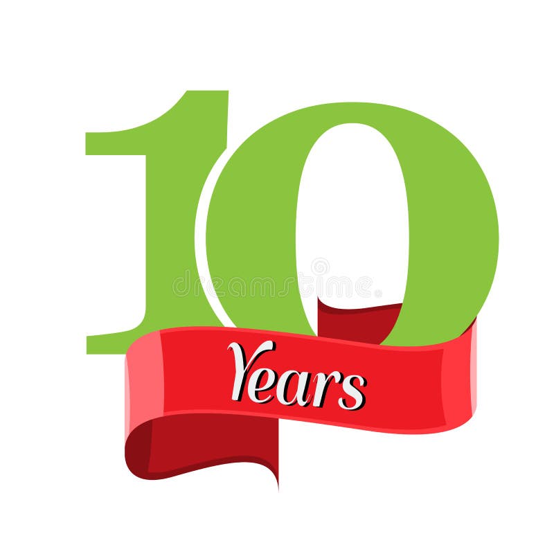 Modern 10 Year Anniversary Logo Stock Illustrations – 2,288 Modern 10 ...