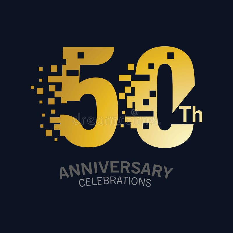 50 Year Anniversary Logo Template. Design Vector Template for ...