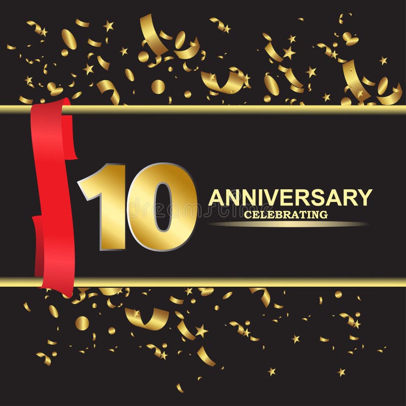10 Year Anniversary Logo Stock Illustrations – 4,213 10 Year ...