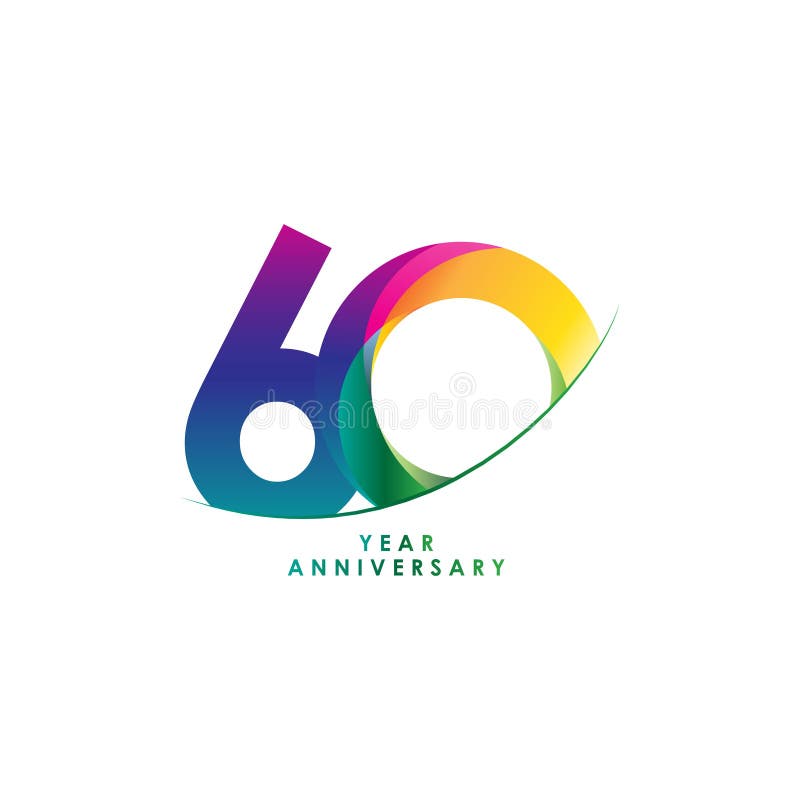60 Year Anniversary Vector Stock Illustrations – 2,678 60 Year ...