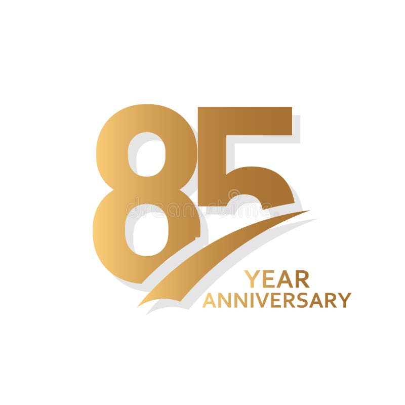 85 Year Anniversary Vector Template Design Illustration Stock Vector ...