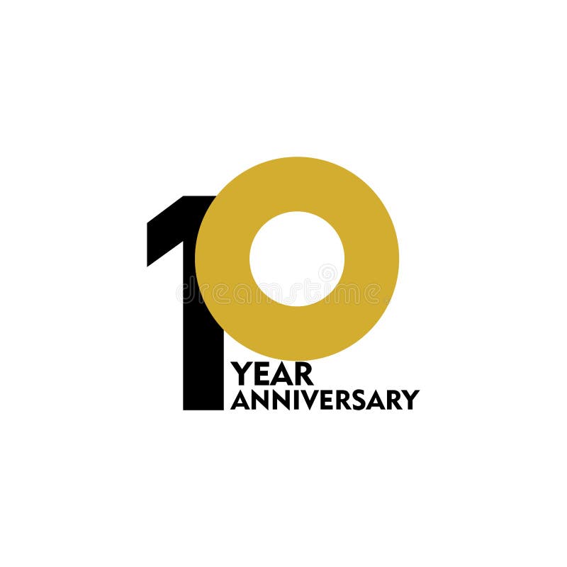 10 Year Anniversary Vector Template Design Illustration Stock Vector ...