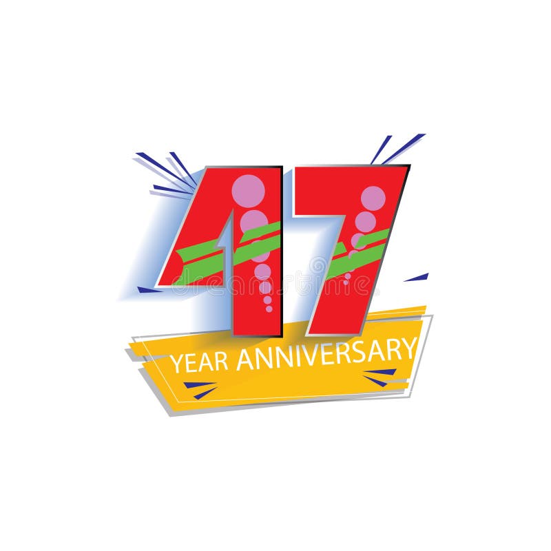 47 Year Anniversary Vector Template Design Illustration Stock Vector ...