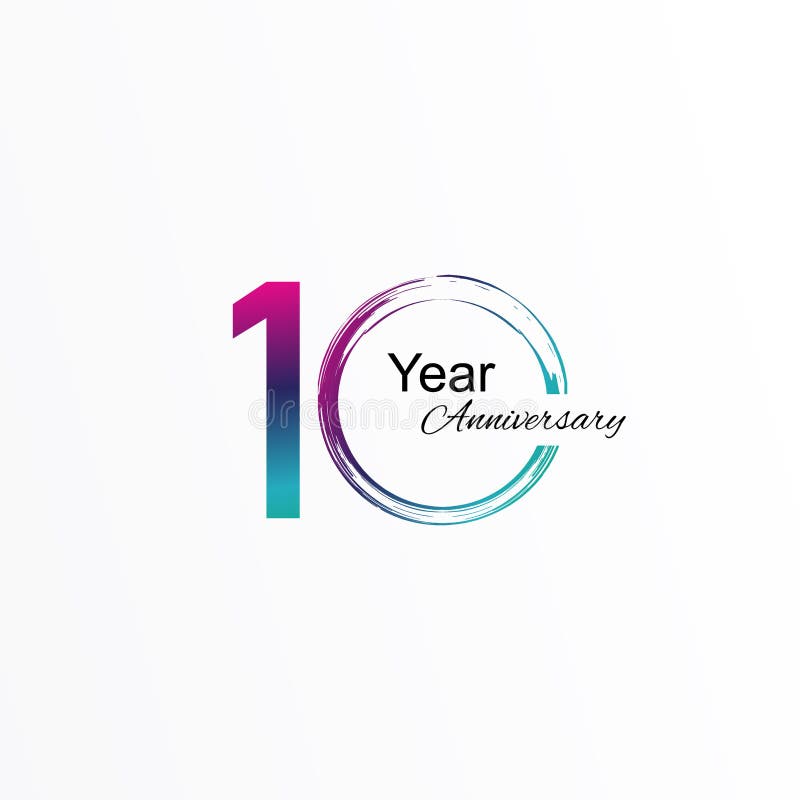 10 Year Anniversary Vector Template Design Illustration Stock Vector ...