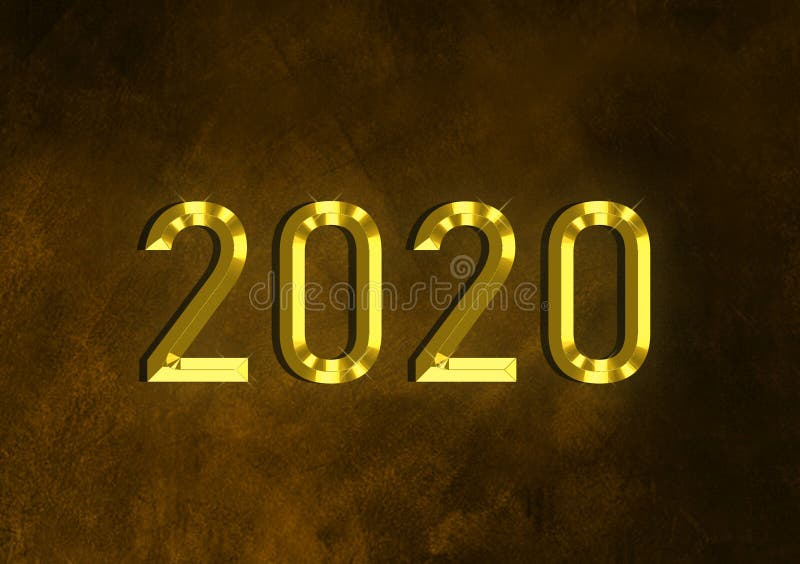 The Year of 2020 Background Wallpaper Stock Illustration - Illustration ...