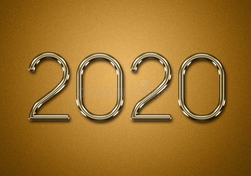 The Year of 2020 Background Wallpaper Stock Illustration - Illustration ...