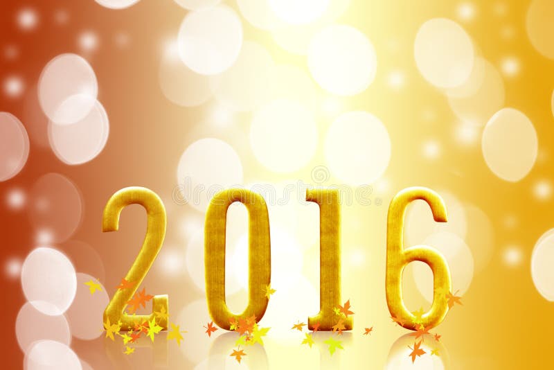 2016 Year. on Blurred Bokeh Light Stock Image - Image of light, white ...