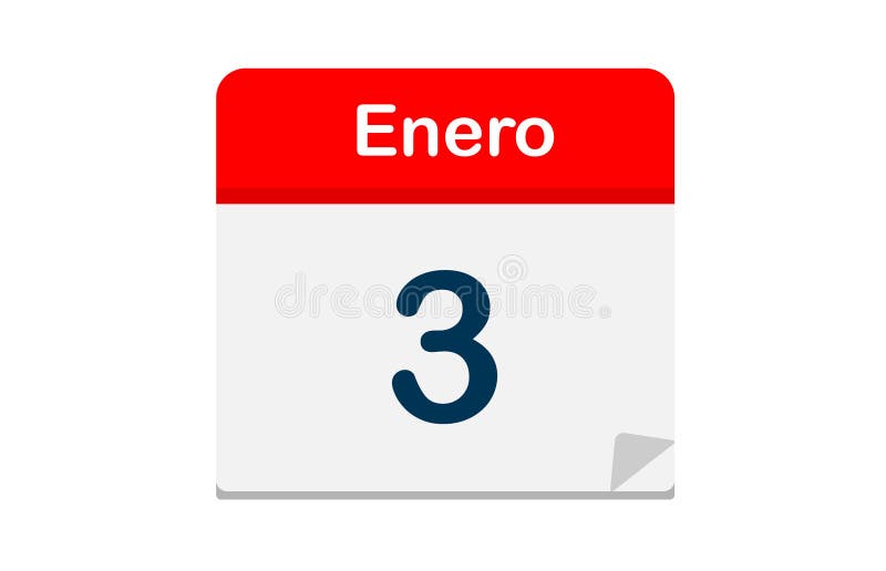 Spanish Calendar January Stock Illustrations – 909 Spanish Calendar ...