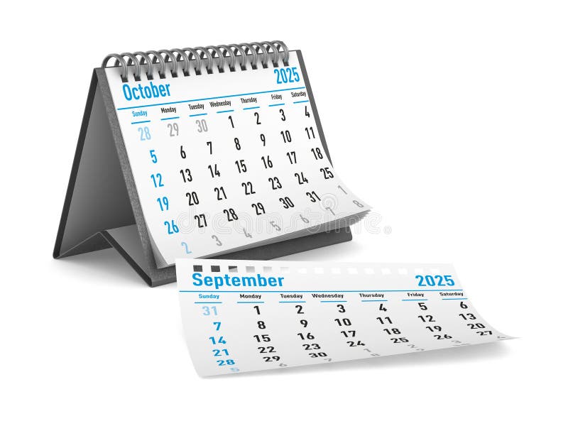 2025 Year. Calendar for October Stock Illustration - Illustration of ...
