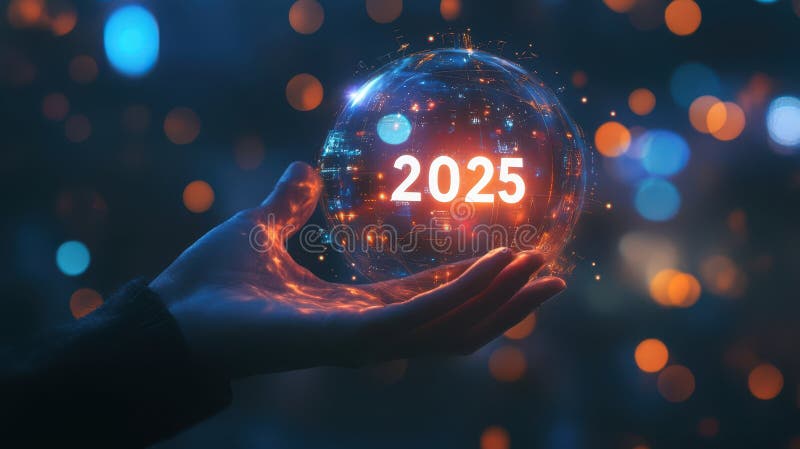 2025 Year Concept Design for Future Planning and Goals Stock ...