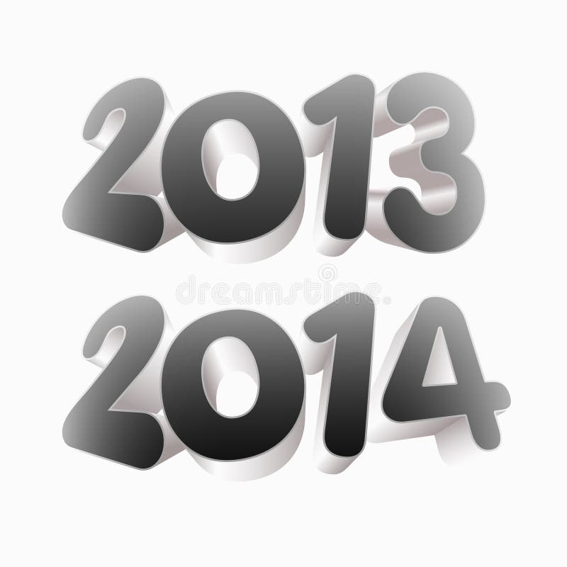 2014 Happy New Year Set stock vector. Illustration of celebrate - 33146063