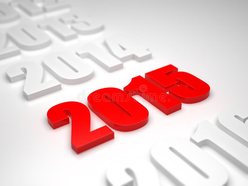 Year 2015 stock illustration. Illustration of reflection - 48047486
