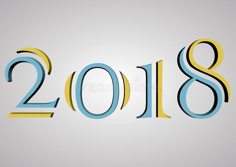 2018 year stock vector. Illustration of wallpaper, background - 109594877