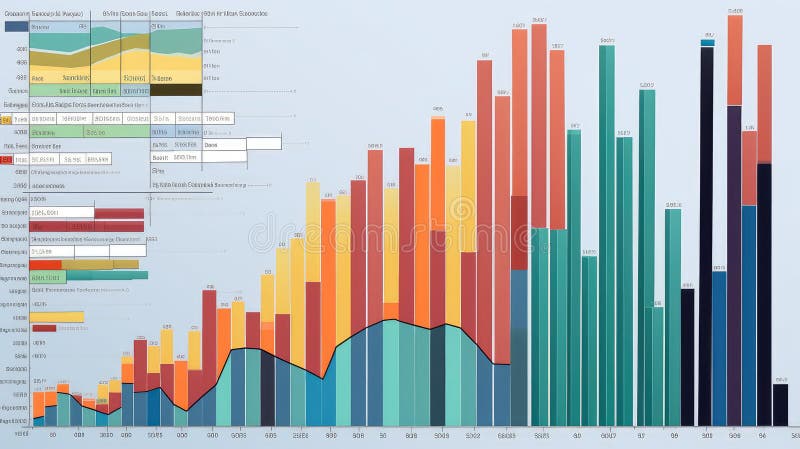 Year data charts stock illustration. Illustration of coded - 372496695