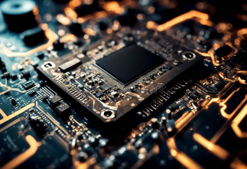 Year Digital Cpu Happy Internet Motherboard Computer 2023 Concept Board ...