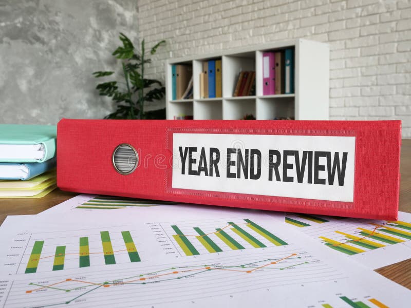 Annual Review is Shown Using the Text Stock Photo - Image of research ...