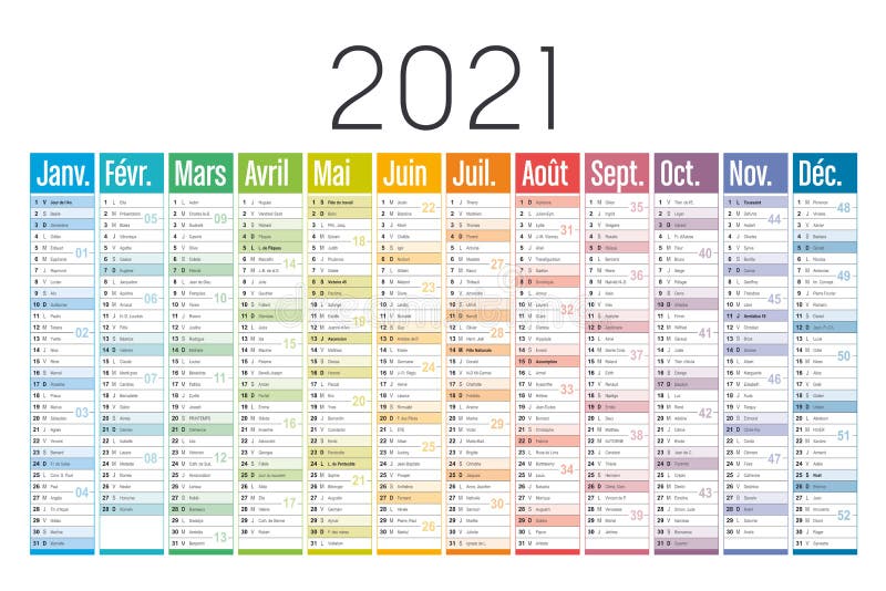 2021 French Calendar Template Year Planner Vector Image - Bank2home.com 2021 French Calendar Template Year Planner Vector Image - Bank2home.com