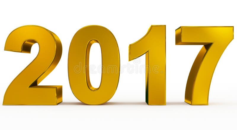 Year 2017 stock illustration. Illustration of golden - 77902315