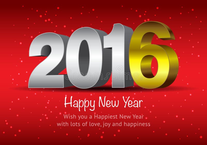 Year 2016 stock illustration. Illustration of happy, number - 63198441