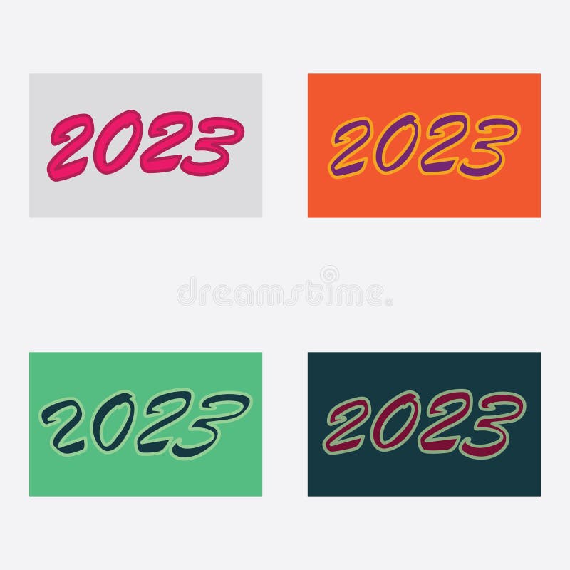 Year 2023 icon vector stock vector. Illustration of text - 273082303