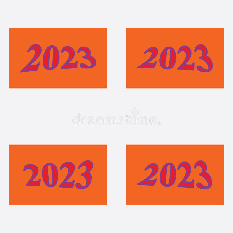Year 2023 icon vector stock vector. Illustration of number - 273082306