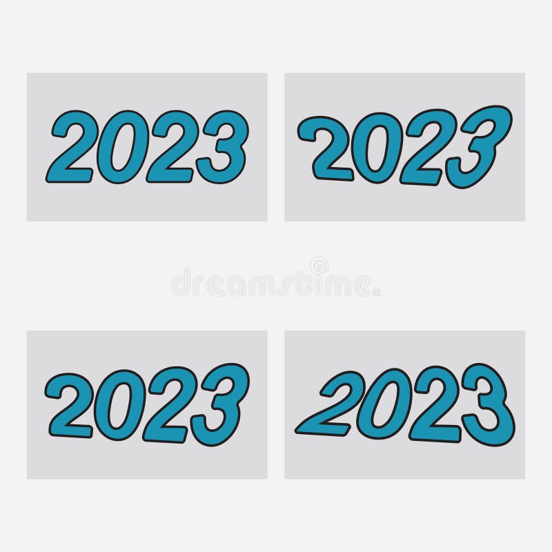 Year 2023 icon vector stock vector. Illustration of minimal - 273082313