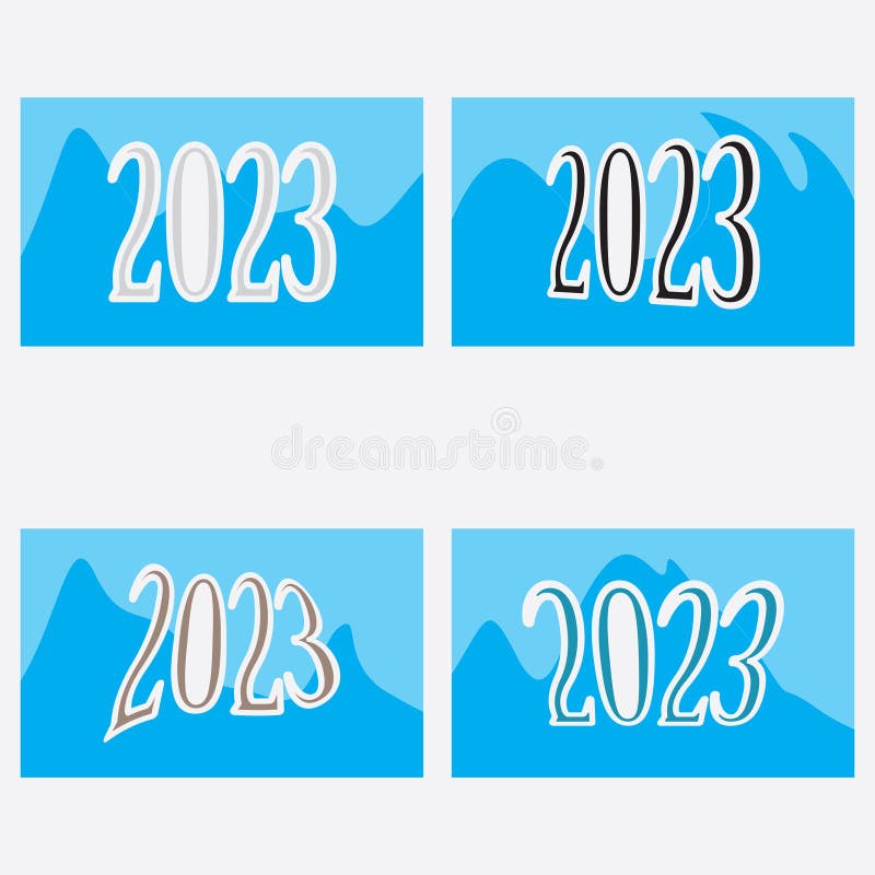 Year 2023 icon vector stock vector. Illustration of greeting - 273082320