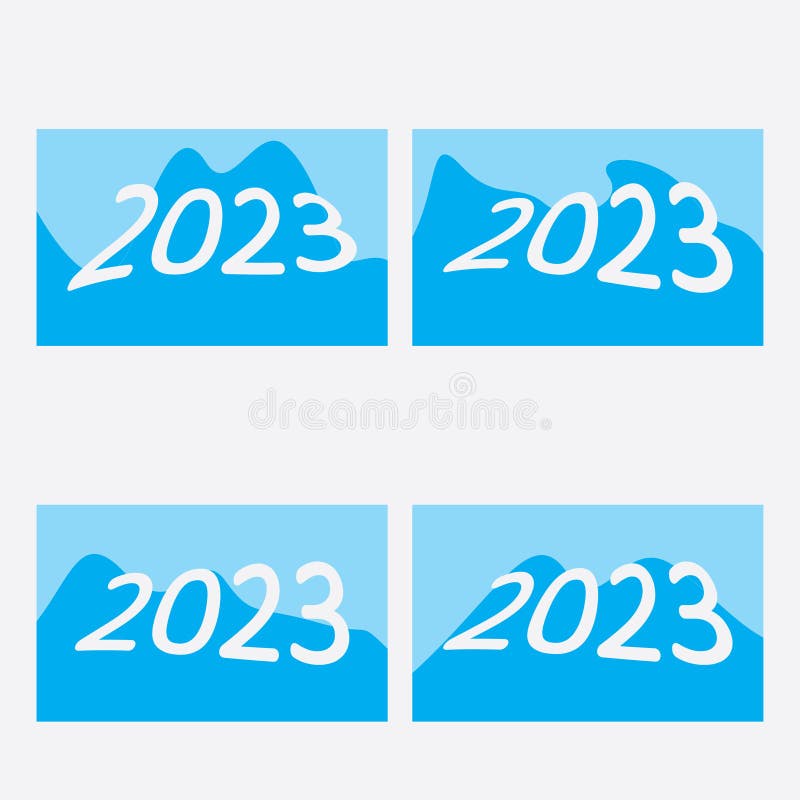 Year 2023 icon vector stock vector. Illustration of calligraphy - 273082333