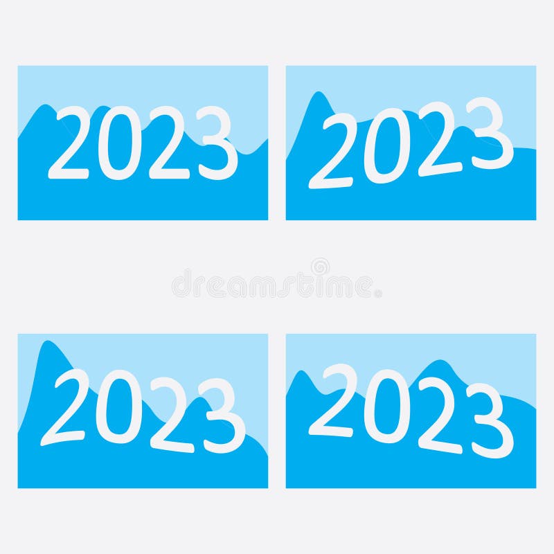 Year 2023 icon vector stock vector. Illustration of calendar - 273082337