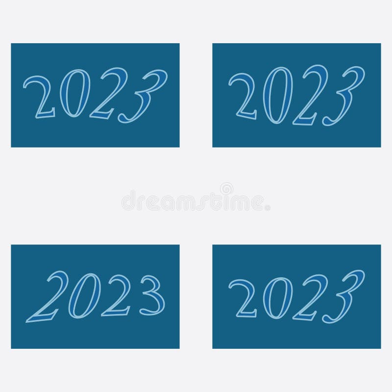 Year 2023 icon vector stock illustration. Illustration of banner ...