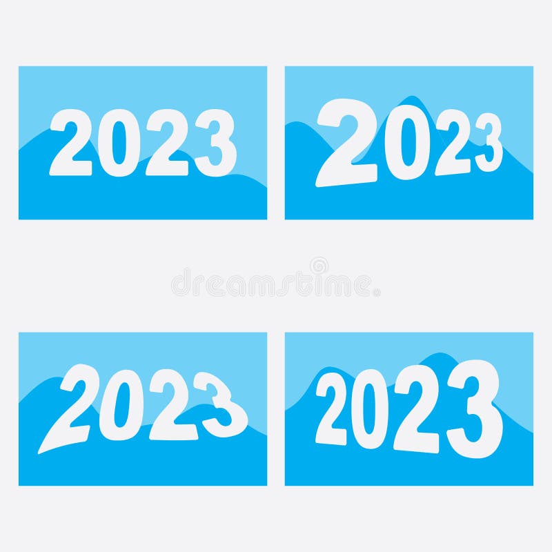 Year 2023 icon vector stock illustration. Illustration of vector ...
