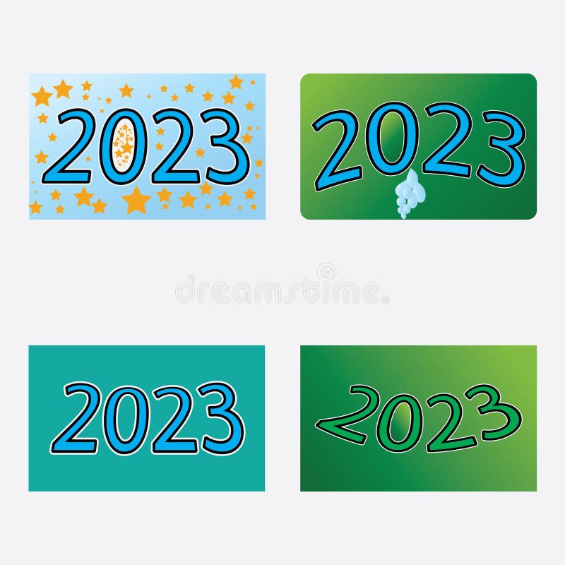 Year 2023 icon vector stock vector. Illustration of concept - 265226542