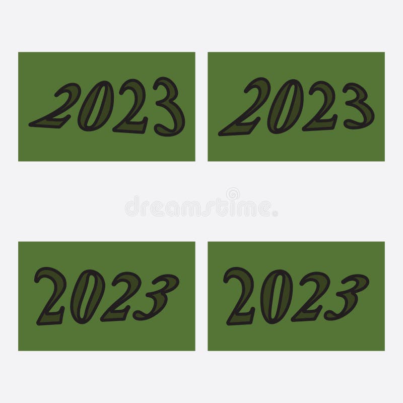 Year 2023 icon vector stock vector. Illustration of celebration - 265226555