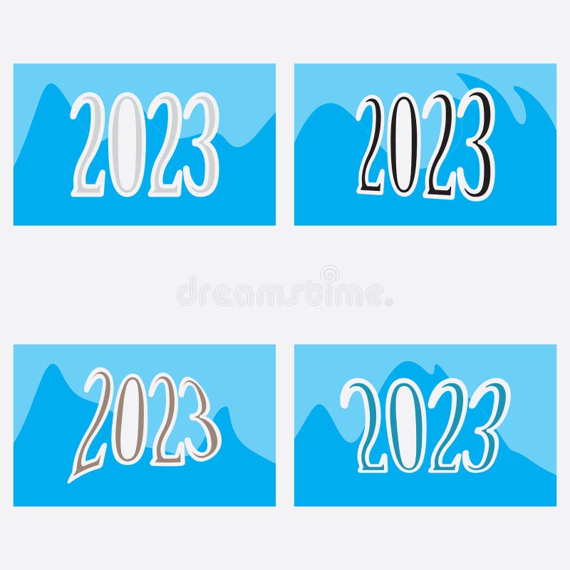 Year 2023 icon vector stock vector. Illustration of icon - 265226571