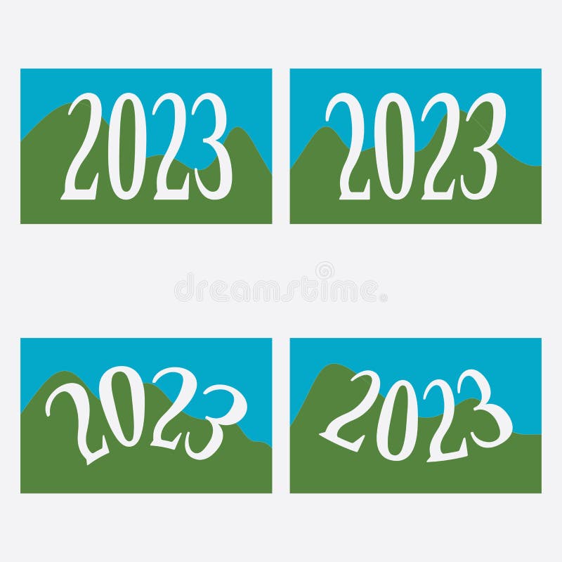 Year 2023 icon vector stock vector. Illustration of party - 265226572